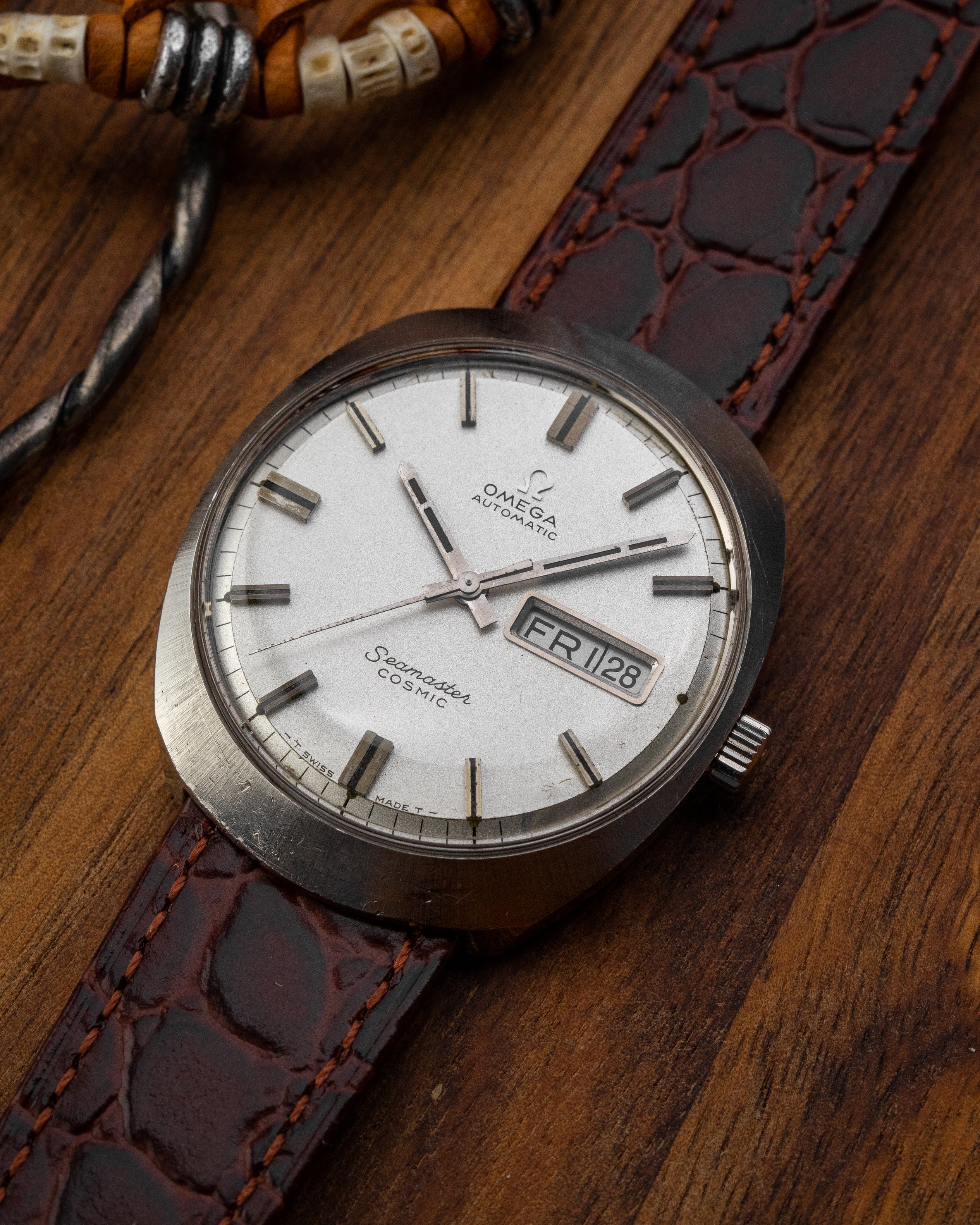 Omega Seamaster Cosmic "Helmet" Day-Date Sparkle dial Ref. 166.035 (Ca ...